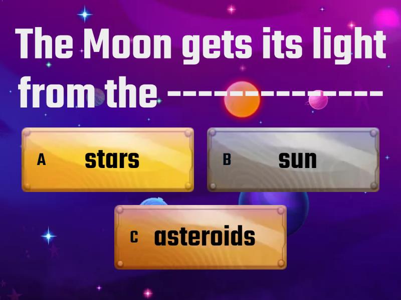 phases of the moon - Quiz
