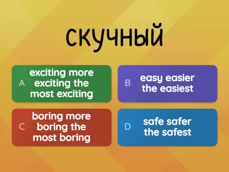 gg2 4.2\4.3 comparative and superlative - Quiz