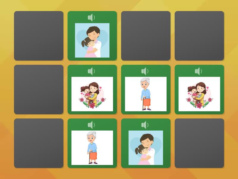 JUEGO DE MEMORIA MY FAMILY - Matching pairs