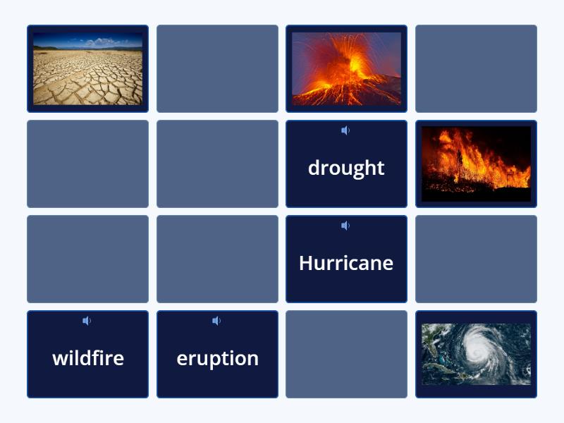 Natural Disasters - Matching pairs