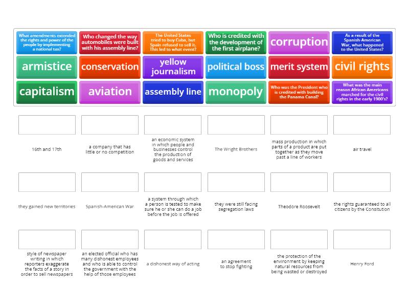 Unit 3 Chapter 6 Test Match Up