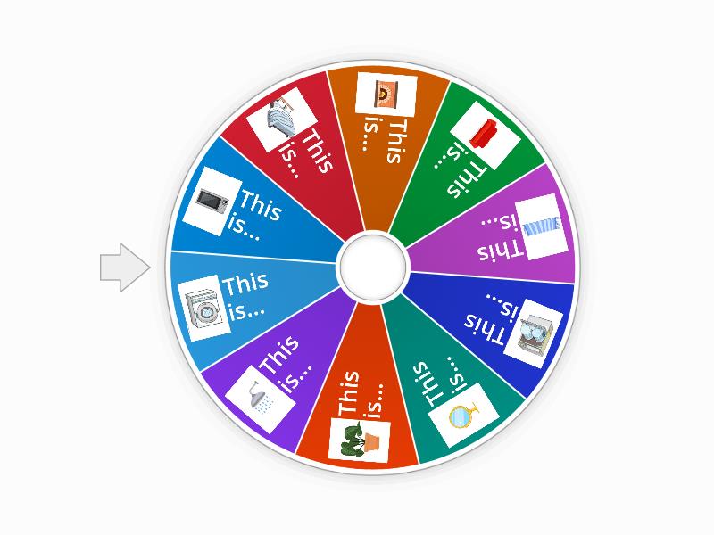 House Vocabulary - Spin the wheel