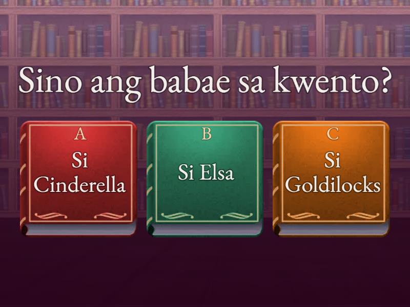 Si Goldilocks at ang tatlong Oso - Quiz