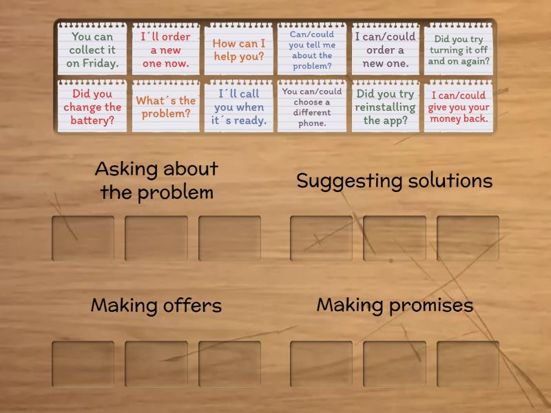 Responding to complain - Group sort
