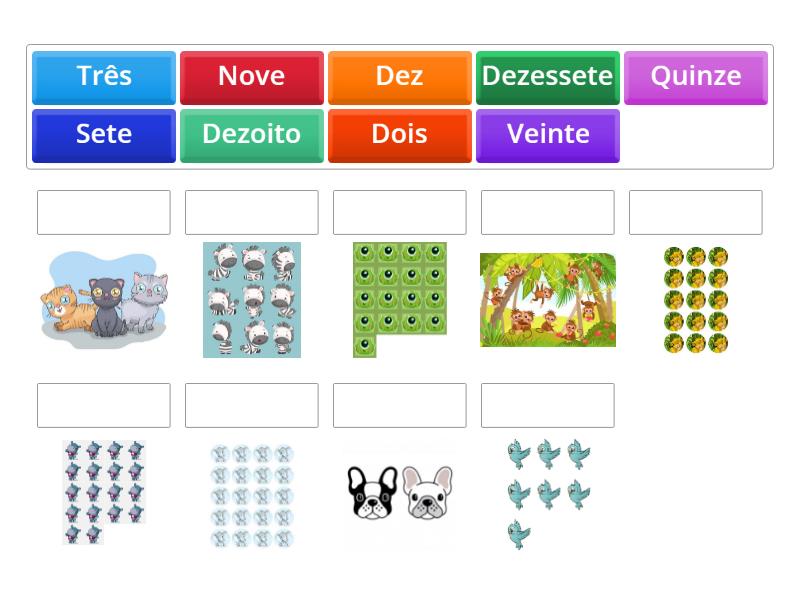 NUMEROS EM PORTUGUES - Match up