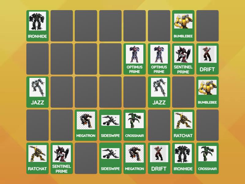 Transformers Matching Pairs 