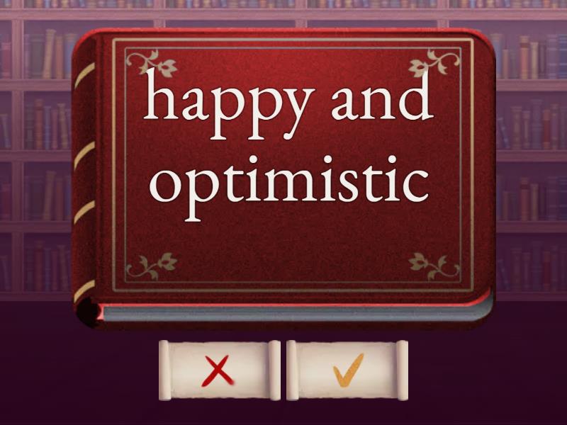 Describing character and personality - Flash cards