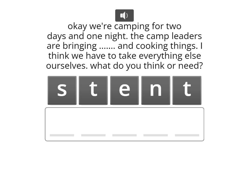 nghe 1 unit 9 lesson 3 - Anagrama