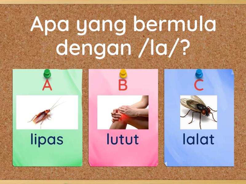 (Cikgu Atiqah) Suku Kata /la/, /li/, /lu/ - Questionário