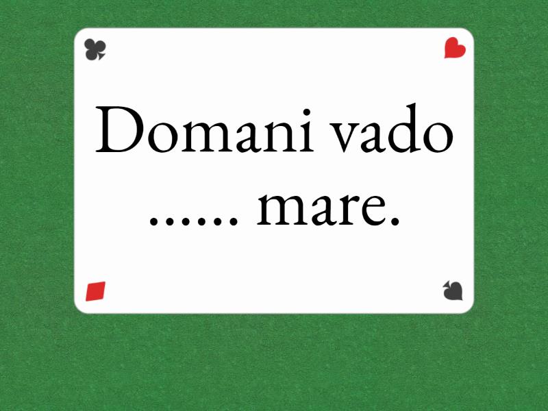 NE1 - U6 - preposizioni articolate - Flash cards