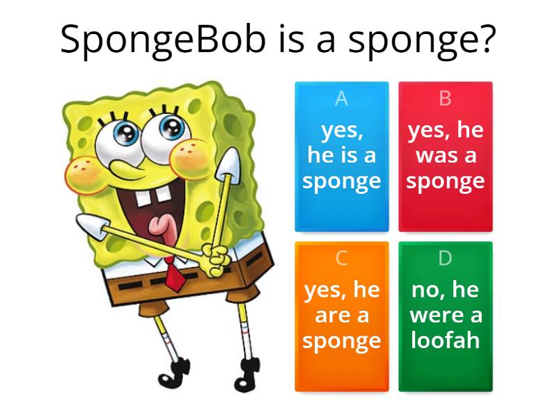 Sponge Bob SquarePants (verb to be) - Quiz