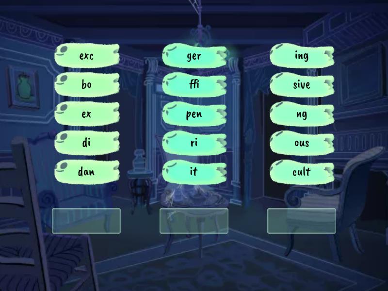 words adjectives go getter 2 - Make sets