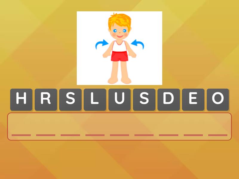 Body parts - Anagram