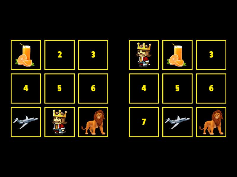 Match the pairs - Matching pairs