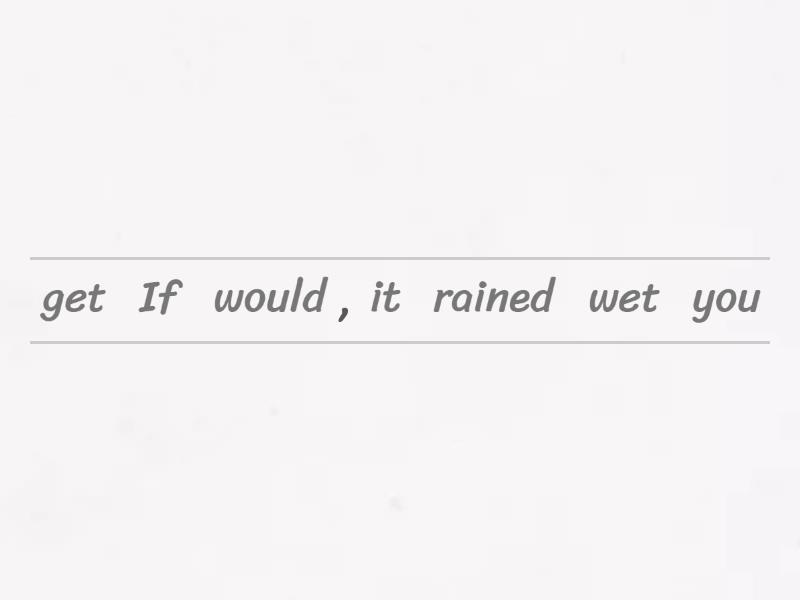 Second Conditional Reordenar 8025
