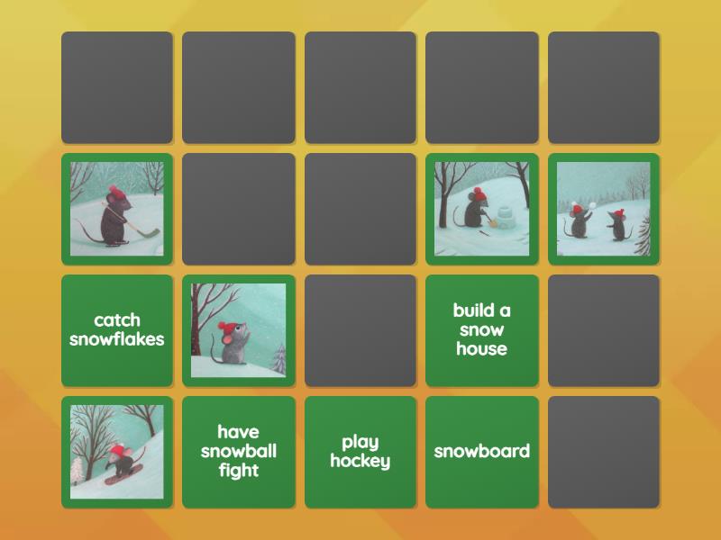 Winter activities (mouse) - Parejas