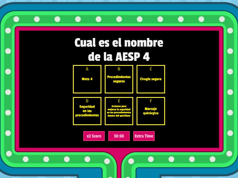 Copia de ¿Cuánto sabes de AESP 4? - Gameshow quiz