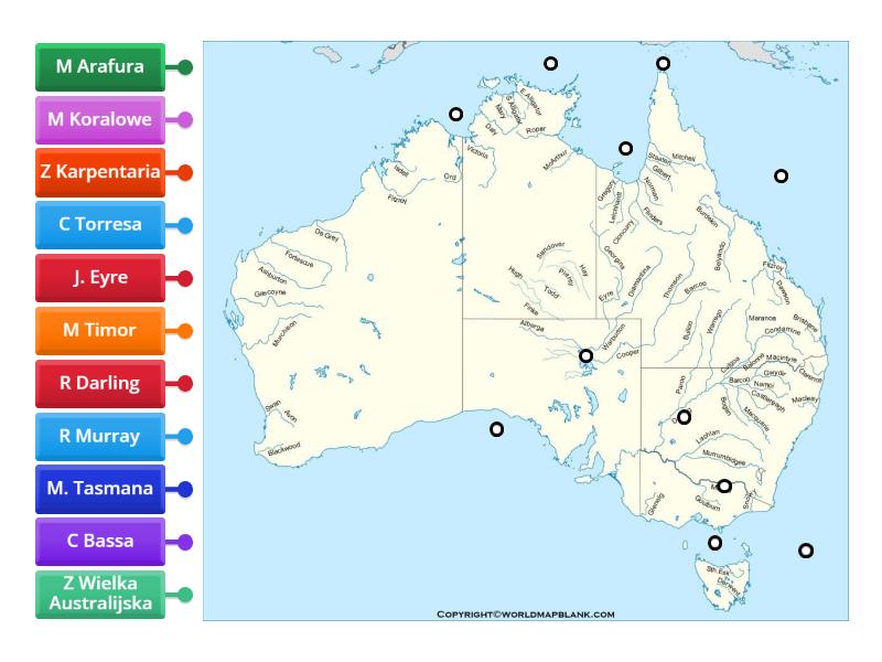 Australia - Labelled diagram
