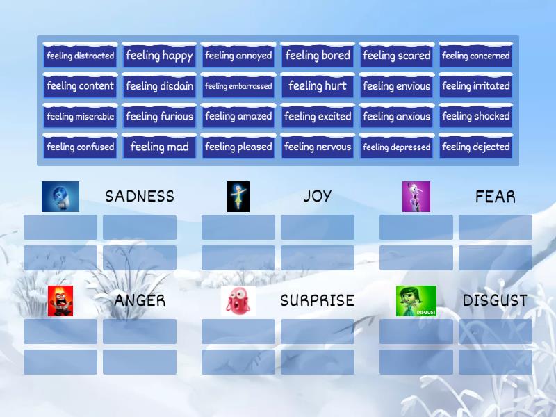 Basic Emotions - Group sort