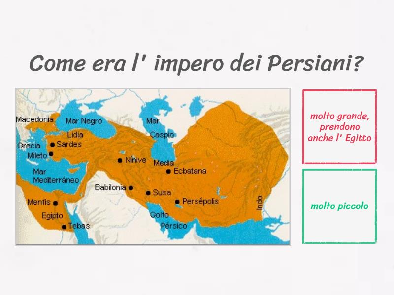 Persiani e Macedoni. - Quiz
