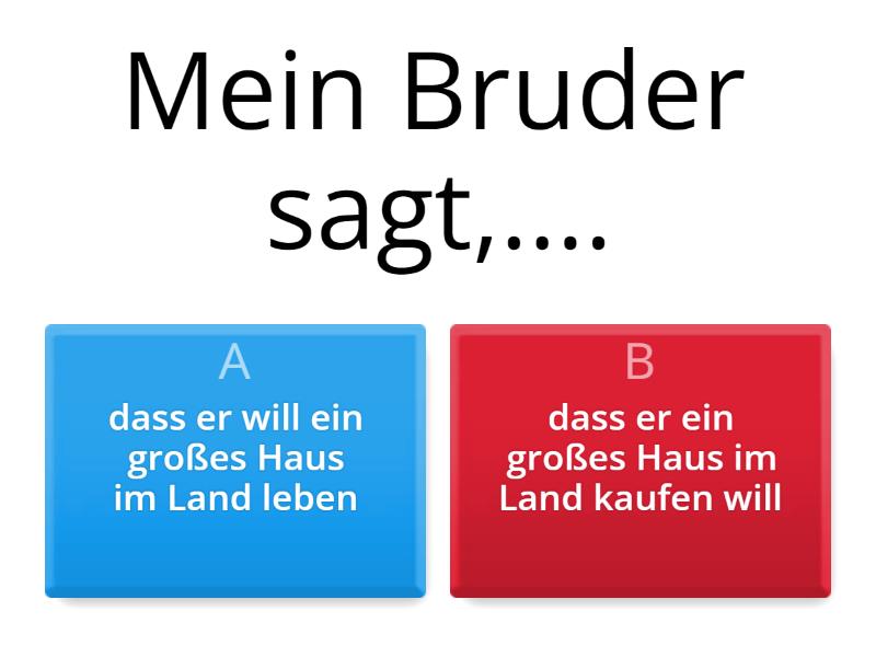 dass-Sätze - Cuestionario