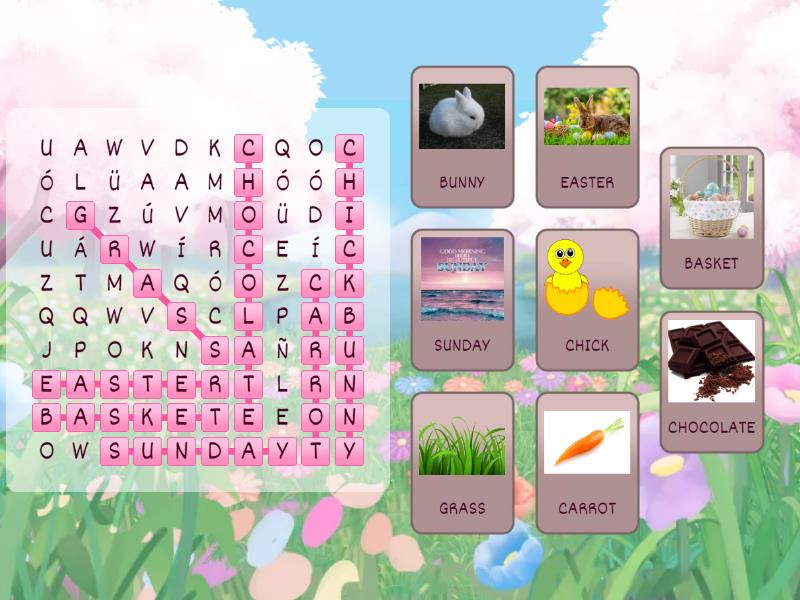 EASTER!!! - Sopa de letras