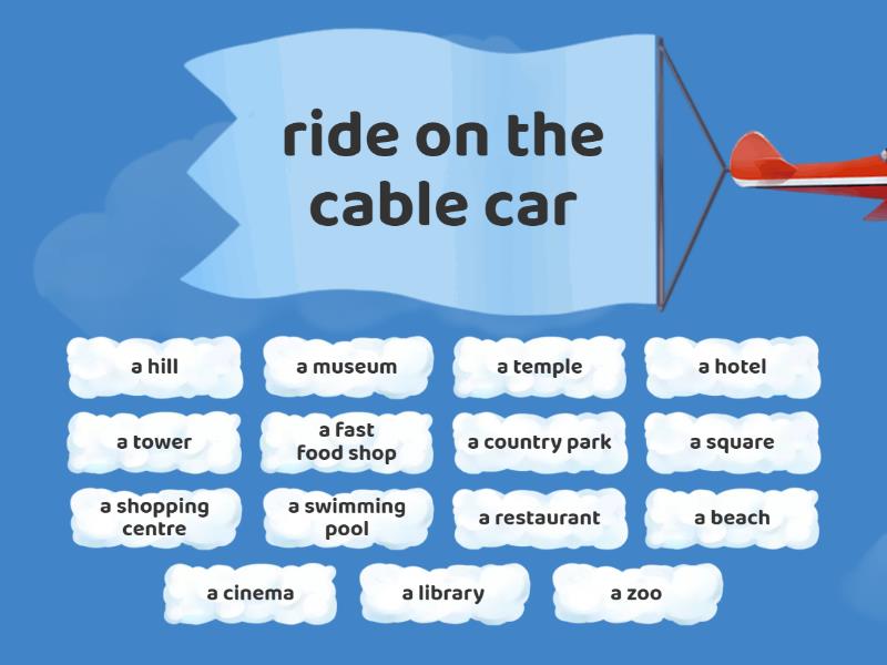 4B Unit 1 Matching: Place and Activity - Find the match
