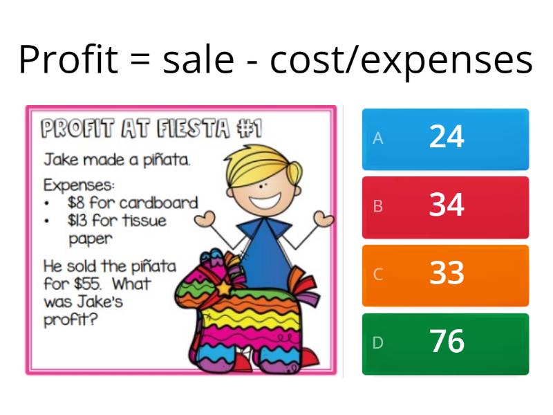 Calculate the Profit - Quiz