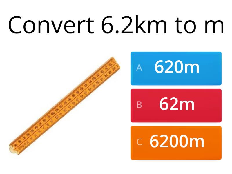 Converting distance measurements - Quiz