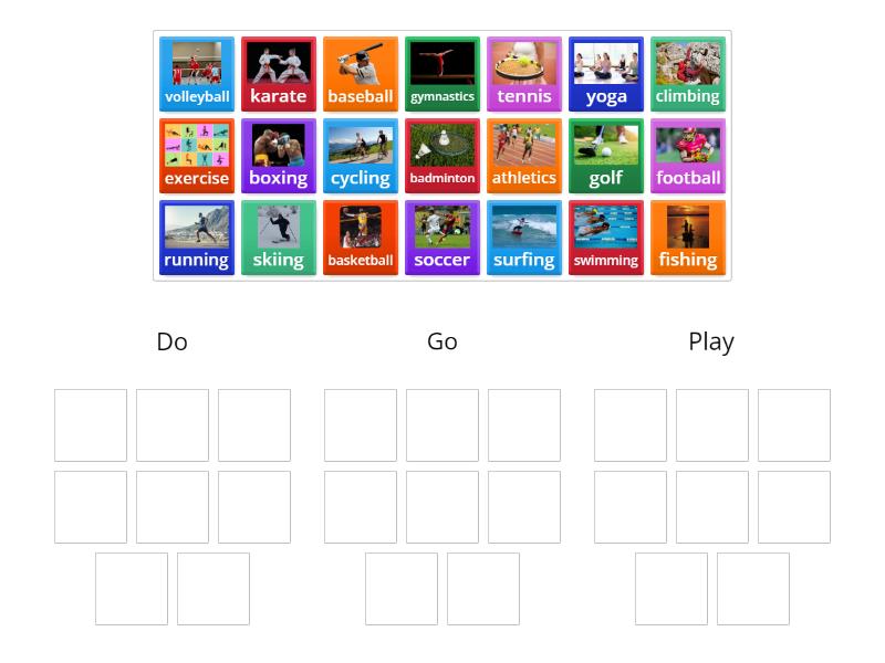 Do / Play / Go - Group sort