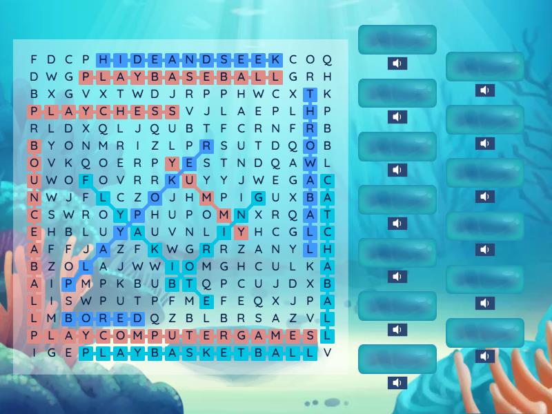 B2 U4 ing - Wordsearch