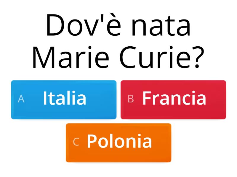 Marie Curie - Quiz
