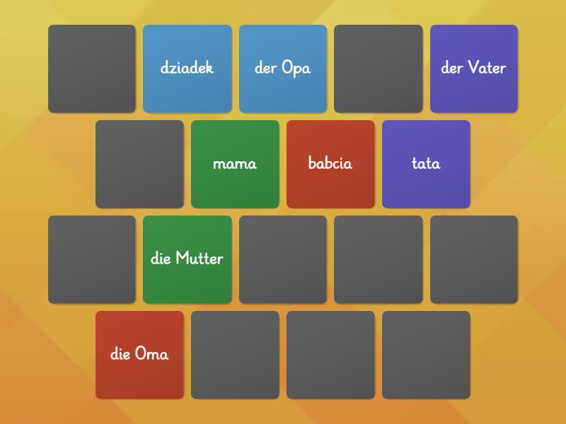 Memory - Matching pairs