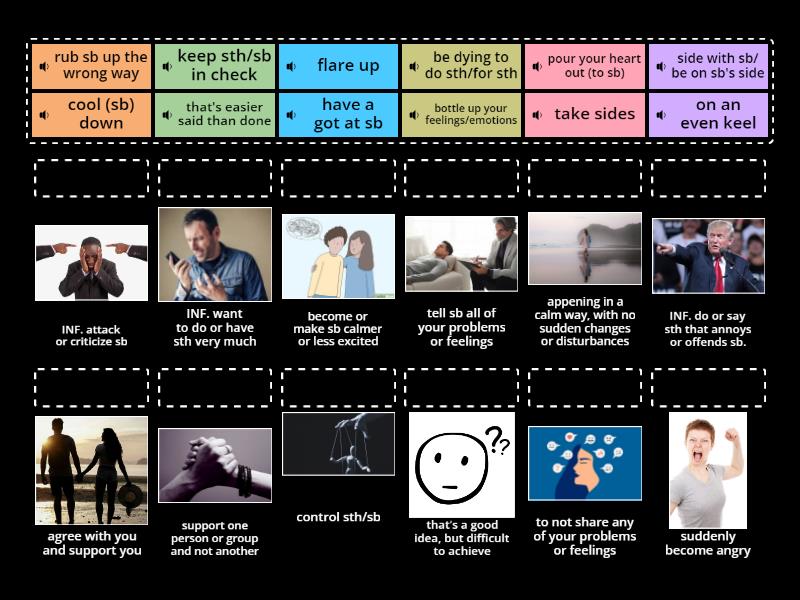 Keeping Emotions Under Control Idioms & Phrasal Verbs - Morpheme ...