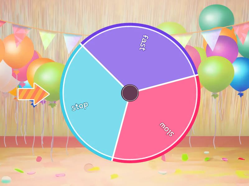 fast slow stop - Spin the wheel