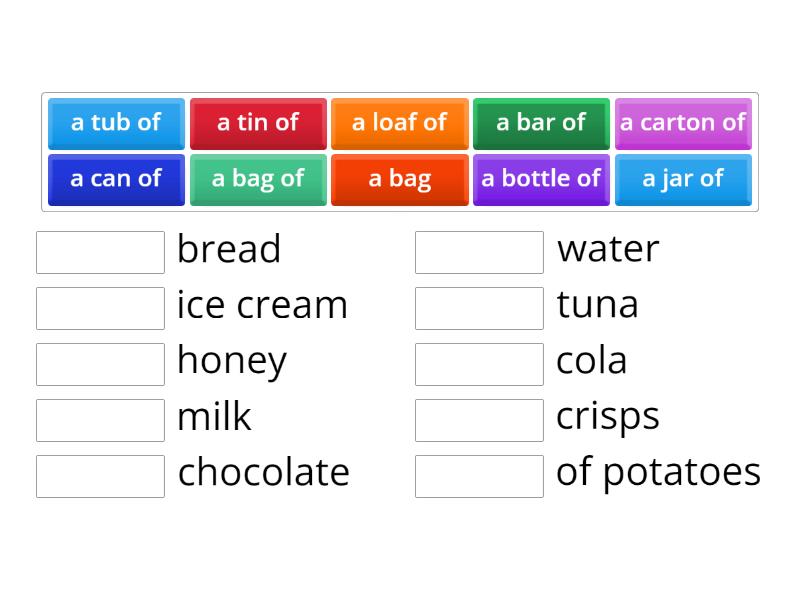 food containers F1 - Une las parejas