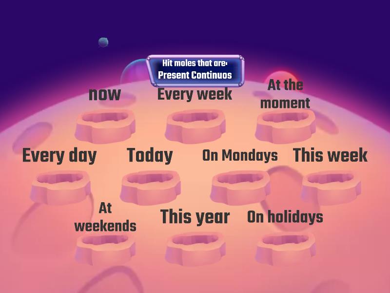 Present Simple/Present Progressive time expressions - Aplastatopos