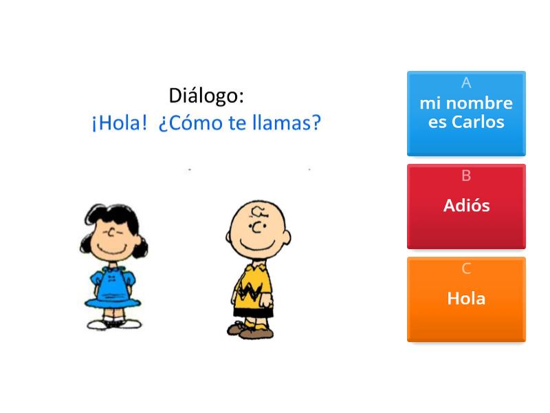 Los saludos, presentación y despedida en Español - Quiz