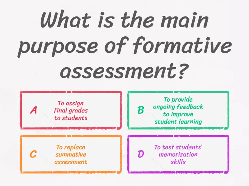 Formative Assessment - Quiz
