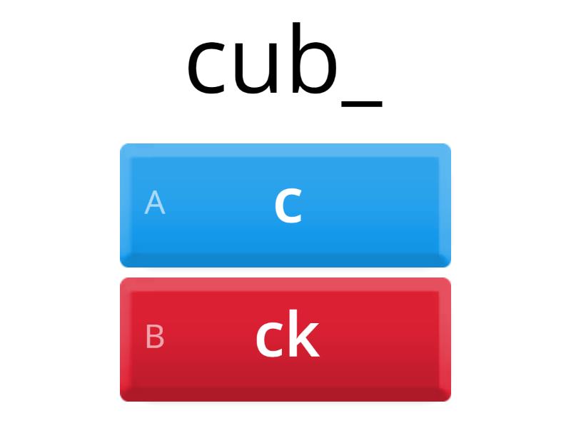 ic/ick - Quiz
