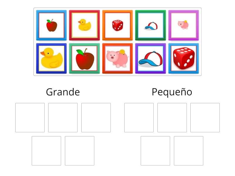 Reconocer y comparar objetos - Ordenar por grupo