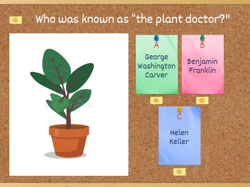 Famous Americans (G.W. Carver and B. Franklin) Read aloud. - Quiz