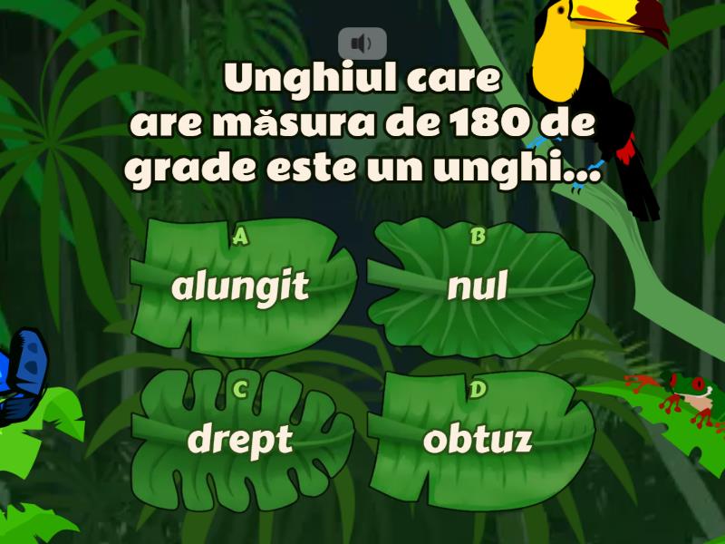 Clasificarea unghiurilor - Quiz