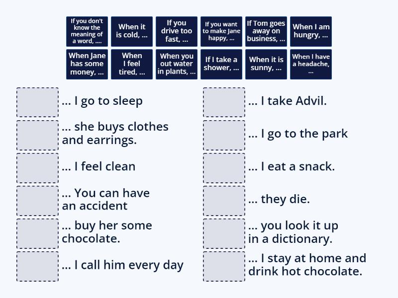 Zero conditional - Match up