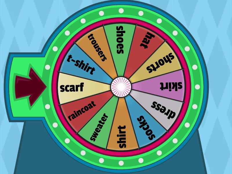 clothes - Random wheel