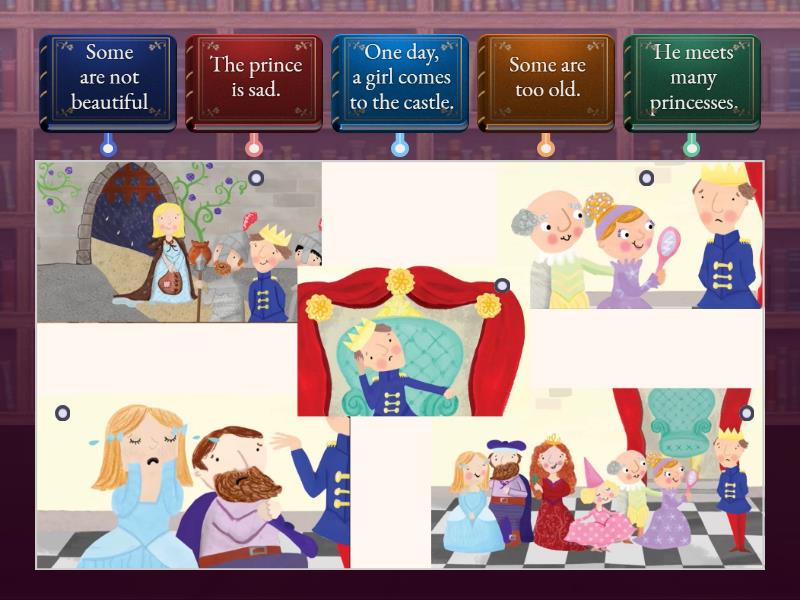 Princess and the Pea - Retell - Labelled diagram