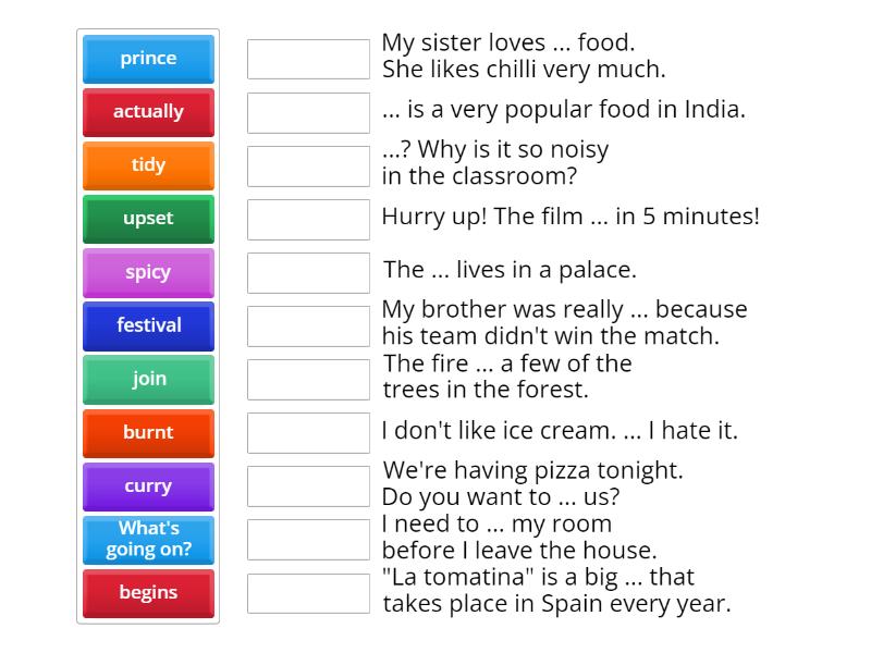 LUKE AND MYLA 2 LESSON 16 - Match up