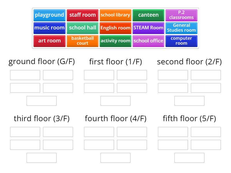 TB 2A U3 Places at School - Group sort