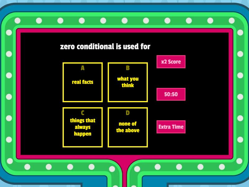 Zero Conditional！ - Gameshow quiz