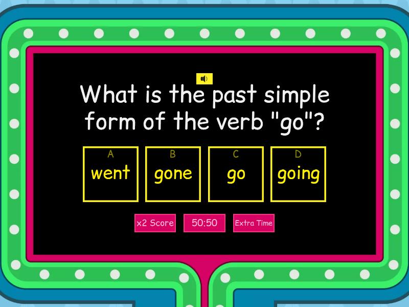 Review of Past Simple - Gameshow quiz
